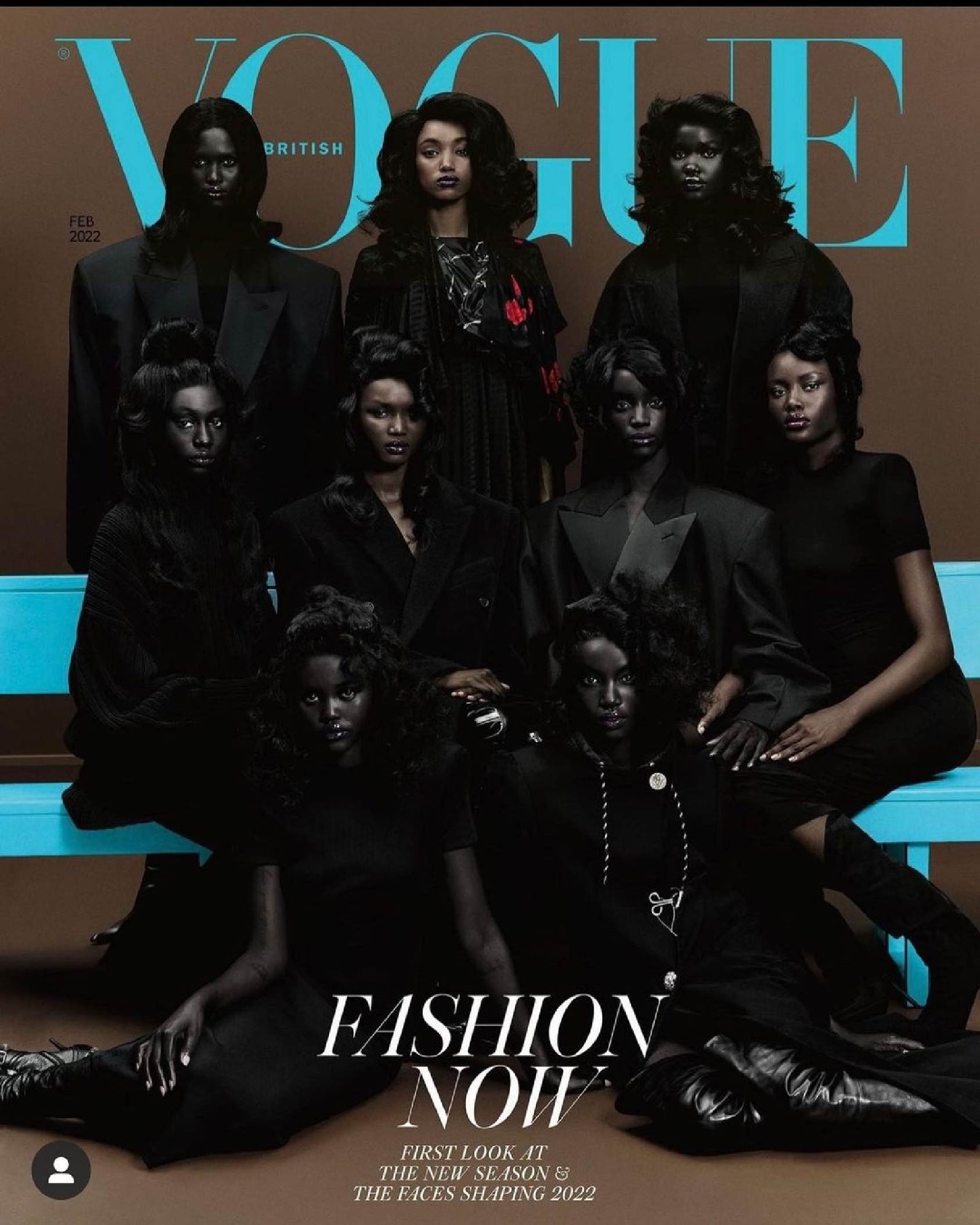 Histórica portada de Vogue con modelos africanas