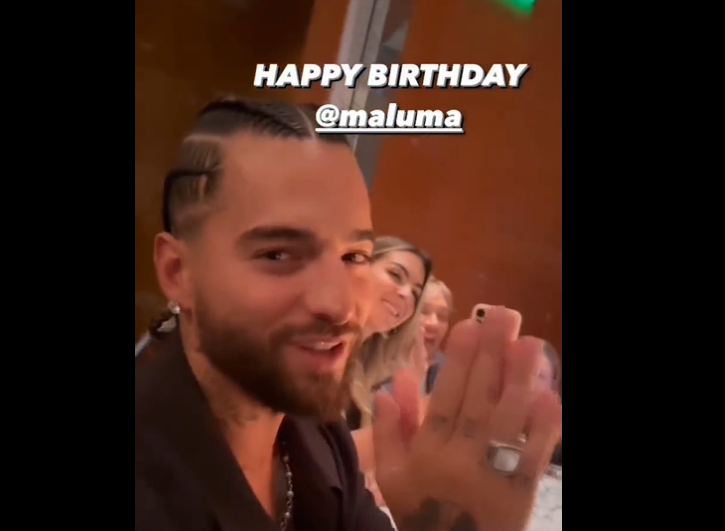 Maluma celebró su cumpleaños junto a varias celebridades