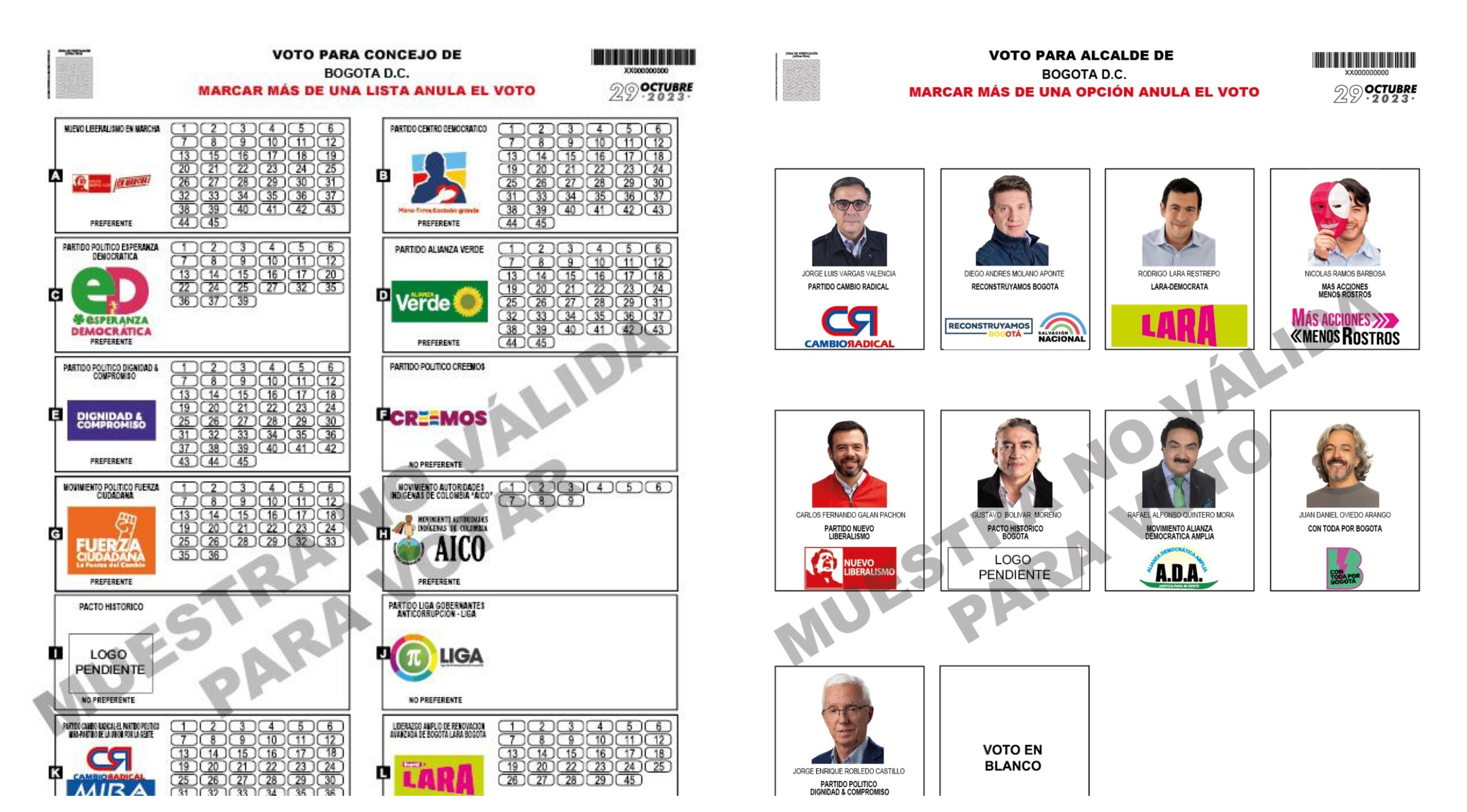 Elecciones 2023: cómo marcar el tarjetón y más recomendaciones para votar