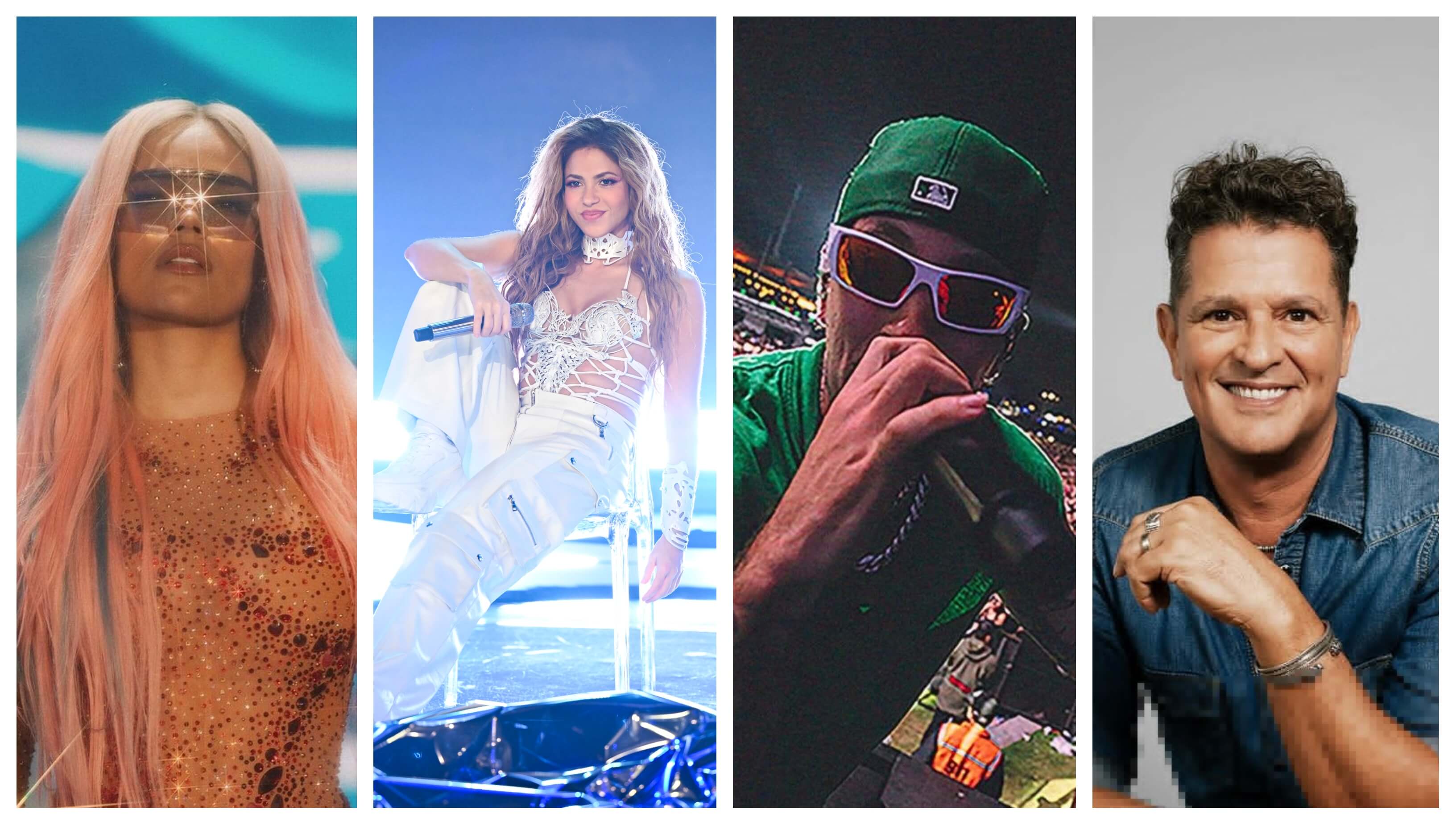 Karol G, Shakira, Feid, Carlos Vives, Silvestre Dangond y Fonseca ...